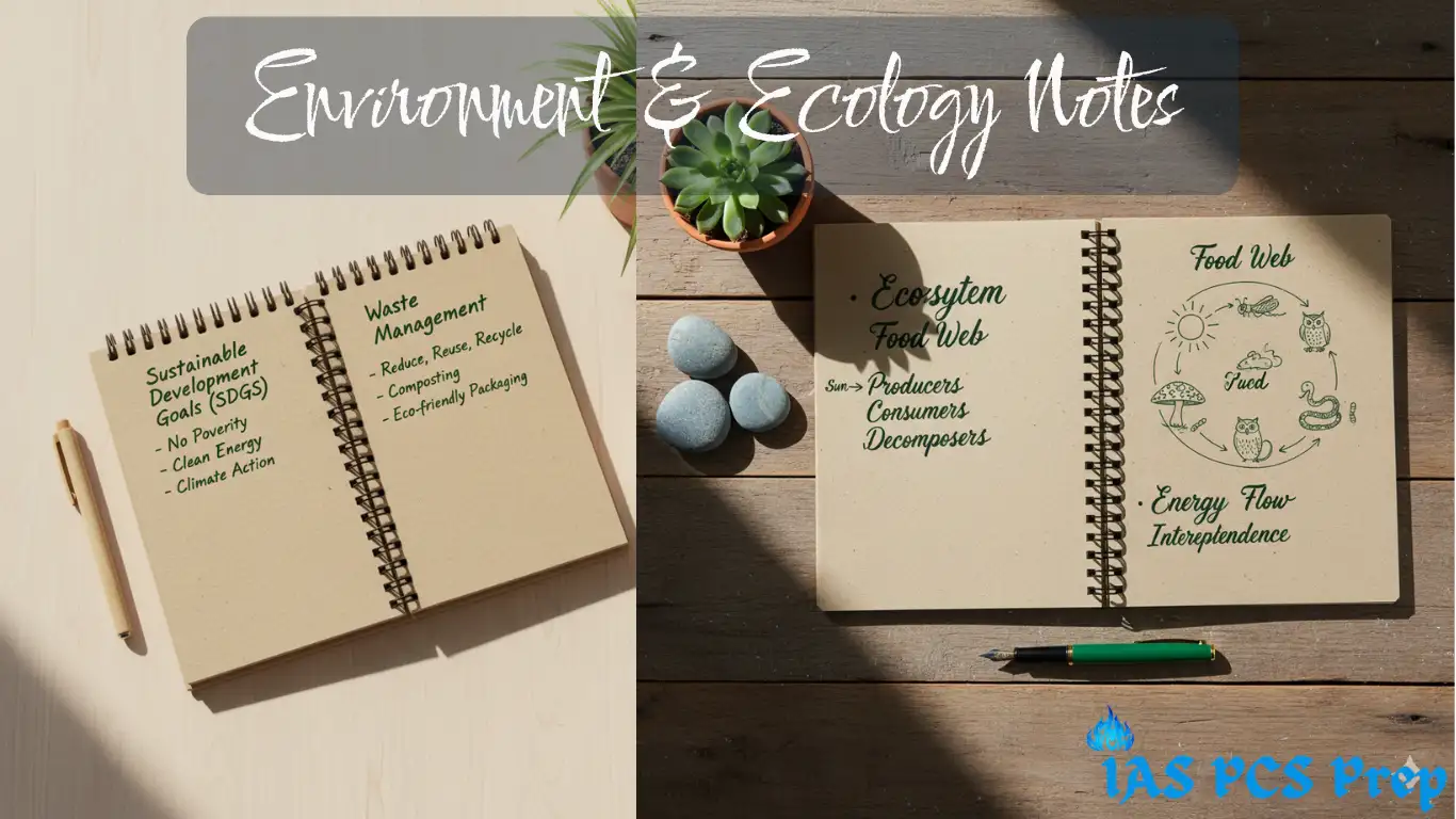 Environment and Ecology Handwritten Notes | IAS PCS Prep